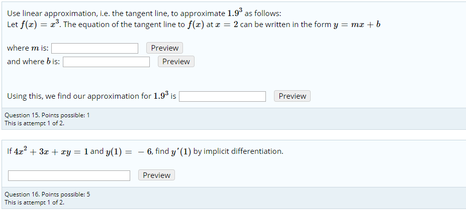 Solved Use linear approximation, i.e. the tangent line, to | Chegg.com