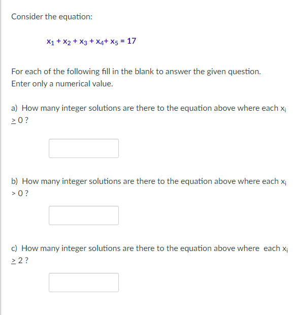 solved-consider-the-equation-x1-x2-x3-x4-x5-17for-each-of-chegg