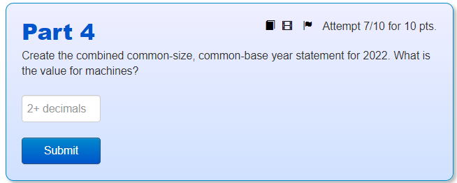 Solved Create the combined common-size, common-base year | Chegg.com