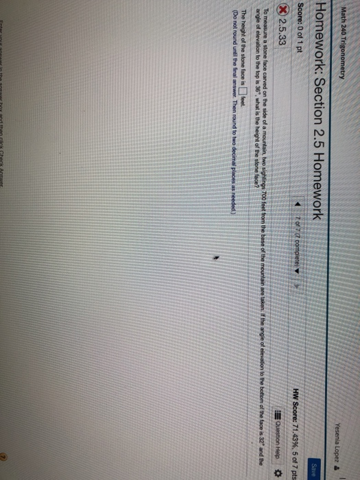 Solved Homework Section 2 5 Homework Score 0 Of 1 Pt Hw