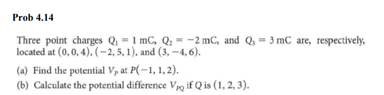 Solved Three point charges Q1=1mC,Q2=−2mC, and Q3=3mC are, | Chegg.com