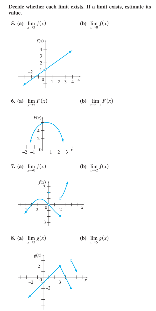 Solved Decide whether each limit exists. If a limit exists, | Chegg.com