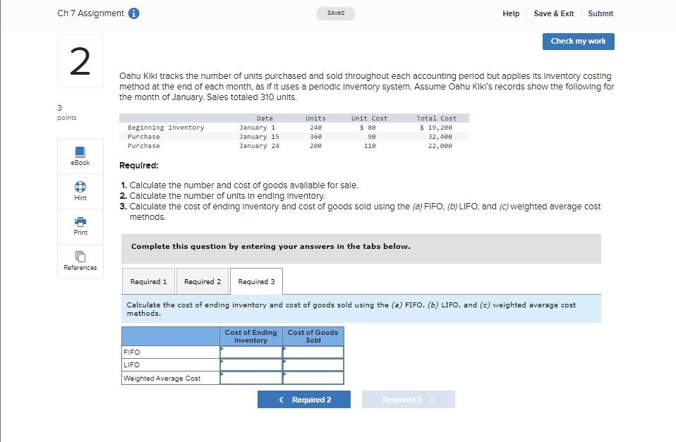 Solved Ch 7 Assignment Saved Help Save & Exit Submit Check | Chegg.com