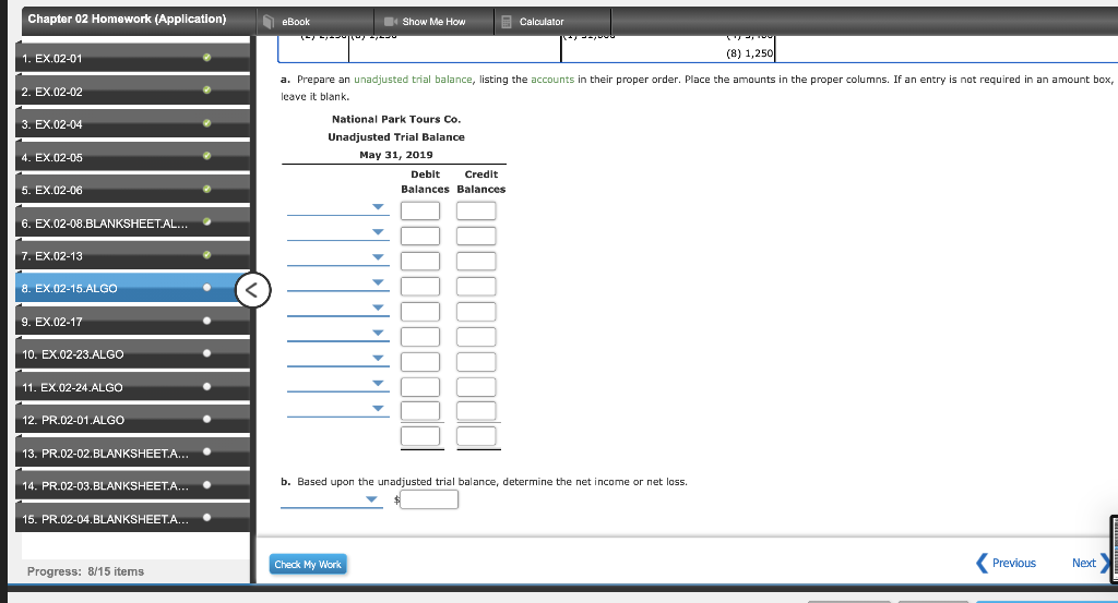 Solved Chapter 02 Homework (Application) eBook Show Me How | Chegg.com