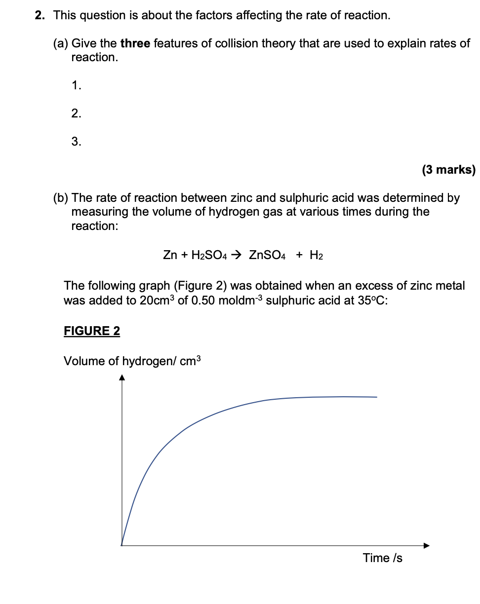 Solved 2. This question is about the factors affecting the | Chegg.com