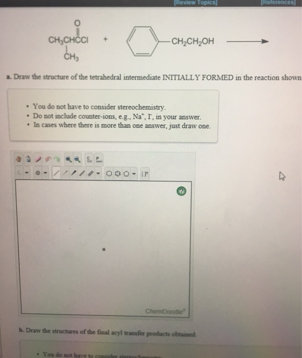 Solved Review Topics CH3CHCCI HO CH3 a. Draw the structure | Chegg.com