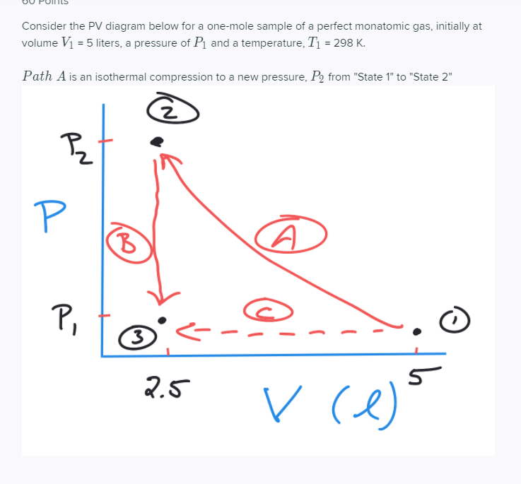 Solved calculate q, w, Delta U, delta H, delta S, and Delta | Chegg.com