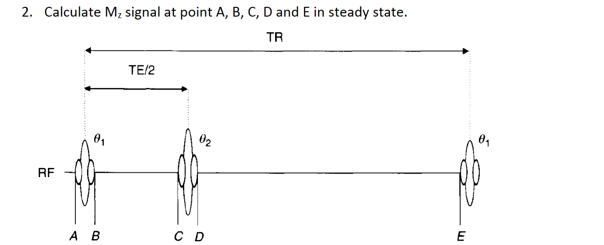 Solved Calculate Mz ﻿signal at point A,B,C,D ﻿and E ﻿in | Chegg.com