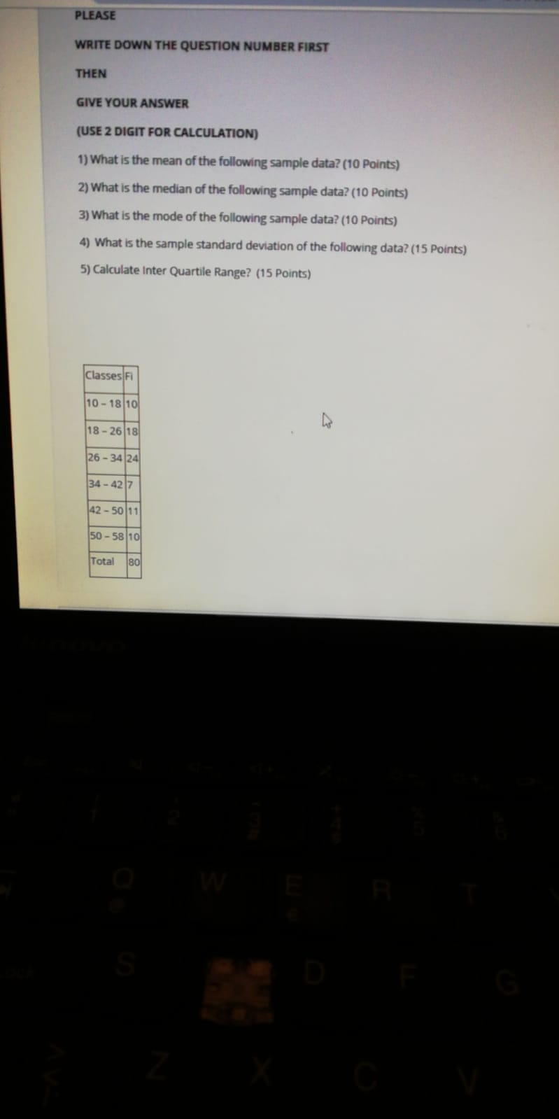 Solved PLEASE WRITE DOWN THE QUESTION NUMBER FIRST THEN GIVE | Chegg.com