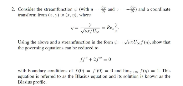 Solved Consider the streamfunction ψ (with u=∂y∂ψ and | Chegg.com