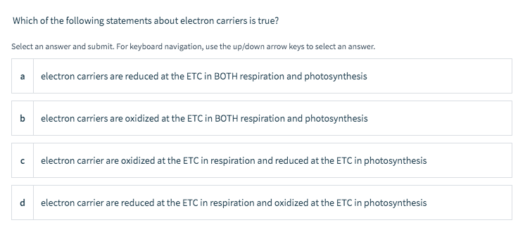 Solved Which Of The Following Statements About Electron