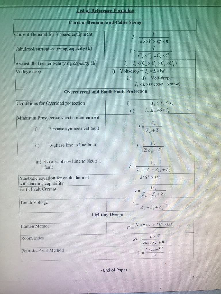 Solved 3. An air circuit breaker and an IDMT protection | Chegg.com