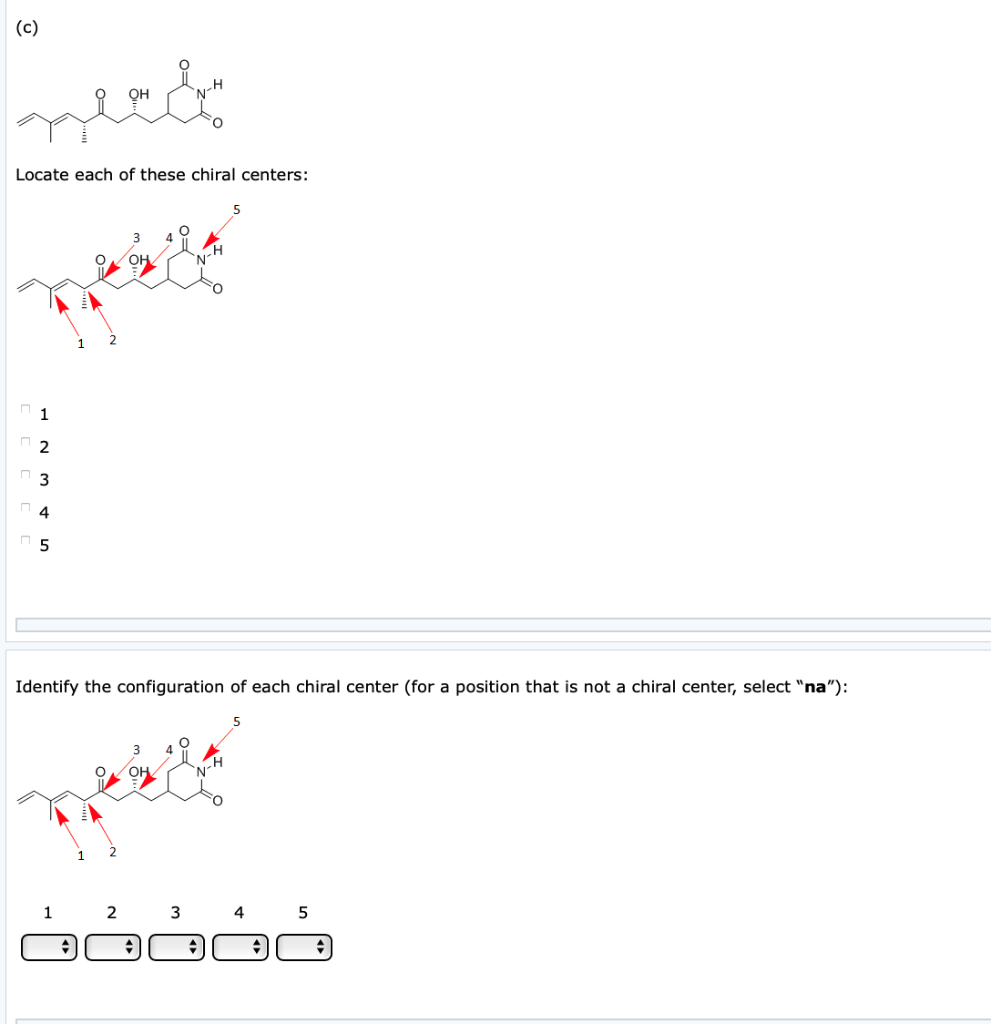 Solved (а) ОН Н Locate each of these chiral centers: 4 ОН Н | Chegg.com