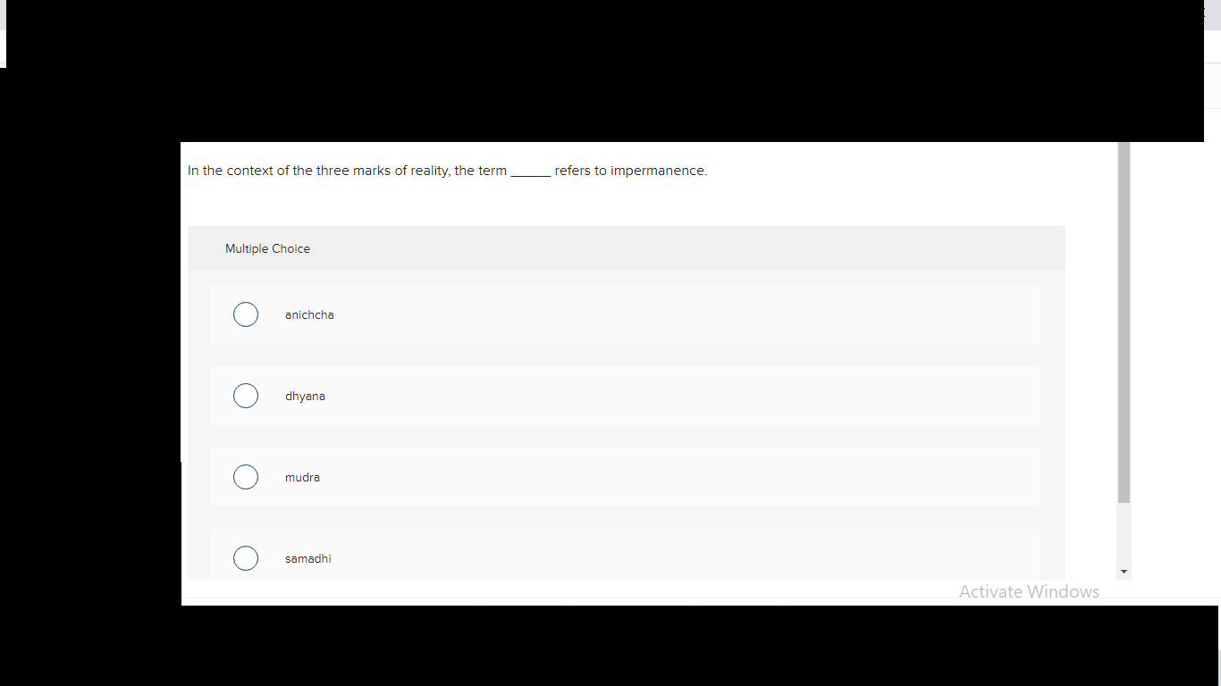 Solved In the context of the three marks of reality, the | Chegg.com