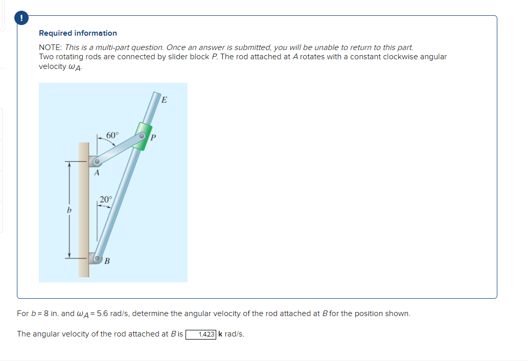 Solved Required information NOTE: This is a multi-part | Chegg.com