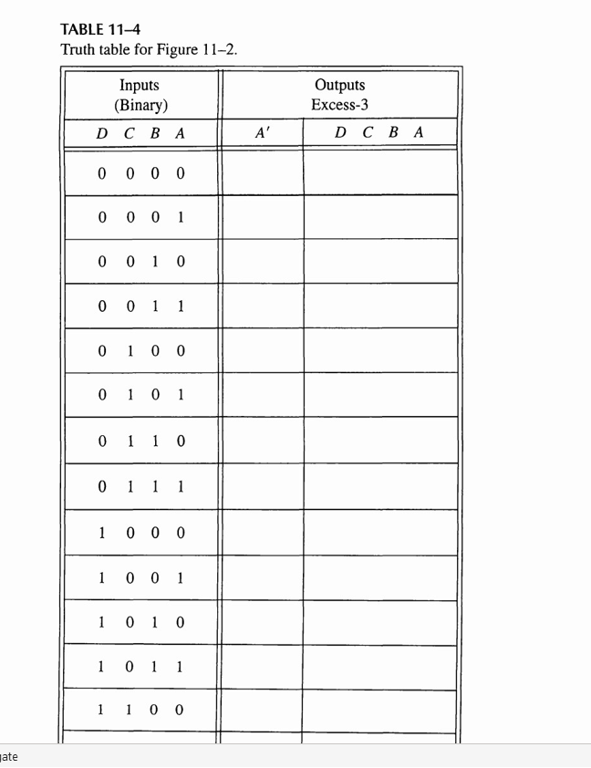 Solved TABLE 11-4 | Chegg.com