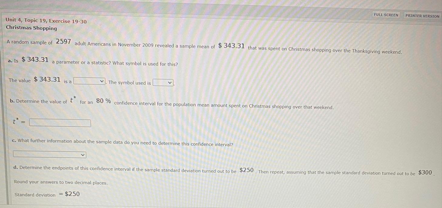 Solved FULL SCREEN PRINTER VERSION Unit 4, Topic 19, | Chegg.com