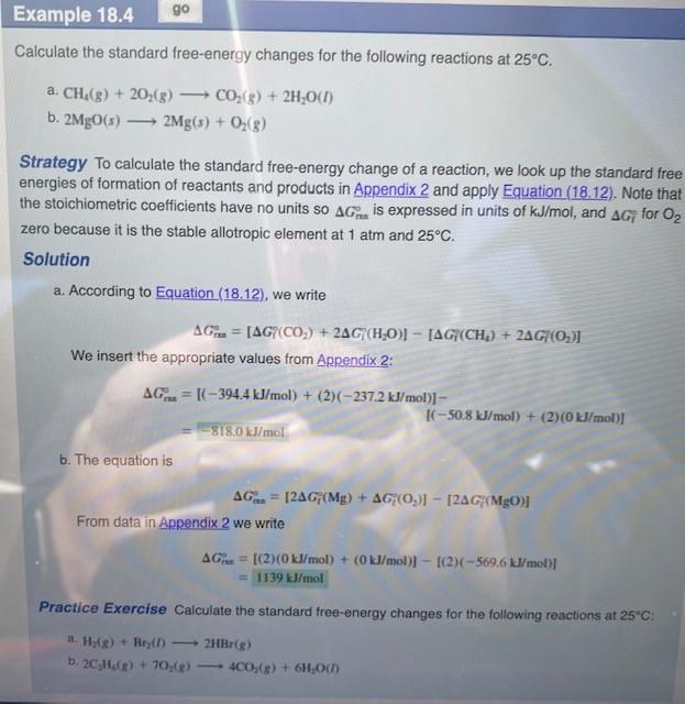 Solved Example 18.1 Predict whether the entropy change is | Chegg.com