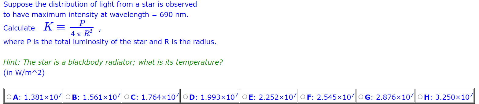 Solved to have maximum intensity at wavelength =690 nm. | Chegg.com