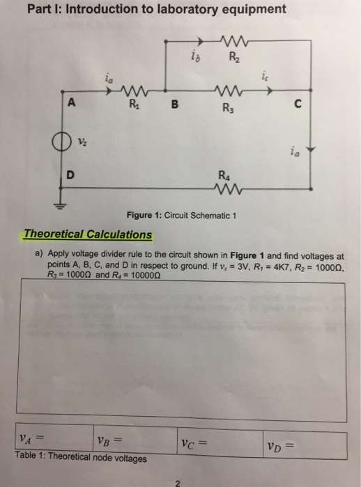 Solved a) Apply voltage divider rule to the circuit shown | Chegg.com