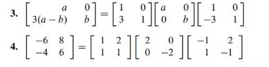 Solved In Exercises 3 And 4 Use The Factorization Apdp−1 
