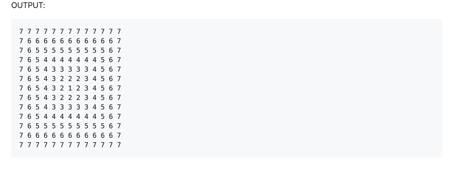 Solved Problem 3 In this problem, you need to print the | Chegg.com