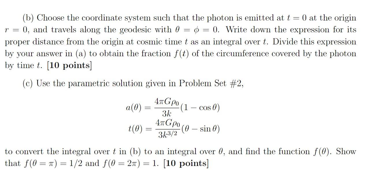 Solved Problem 4: Seeing Around the Universe (30 points). A | Chegg.com
