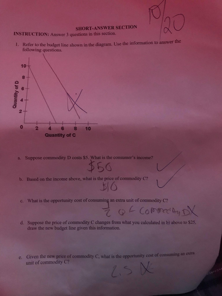 Solved SHORT-ANSWER SECTION INSTRUCTION: Answer 3 questions | Chegg.com