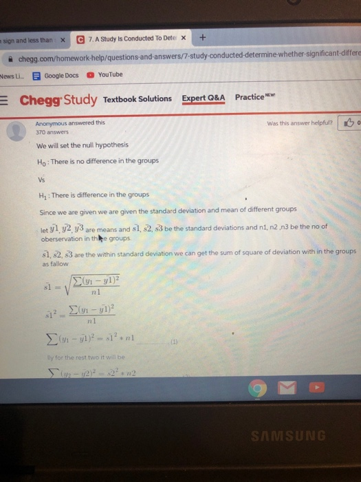 Solved 2. A study is conducted to determine whether a | Chegg.com