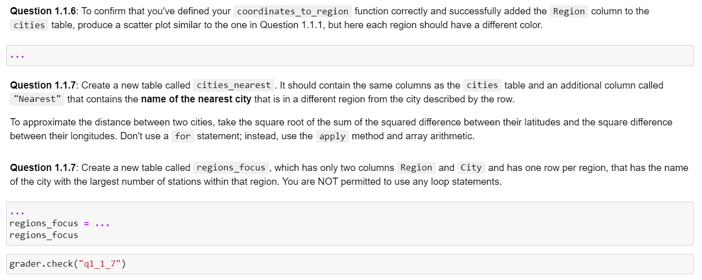 Solved Run the following cell to load information about the | Chegg.com