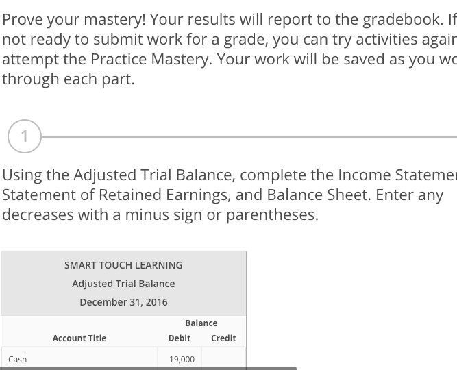 Solved Prove your mastery! Your results will report to the | Chegg.com