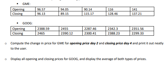 Solved 1. Create a Java Class named “Stock”. 2. The class | Chegg.com