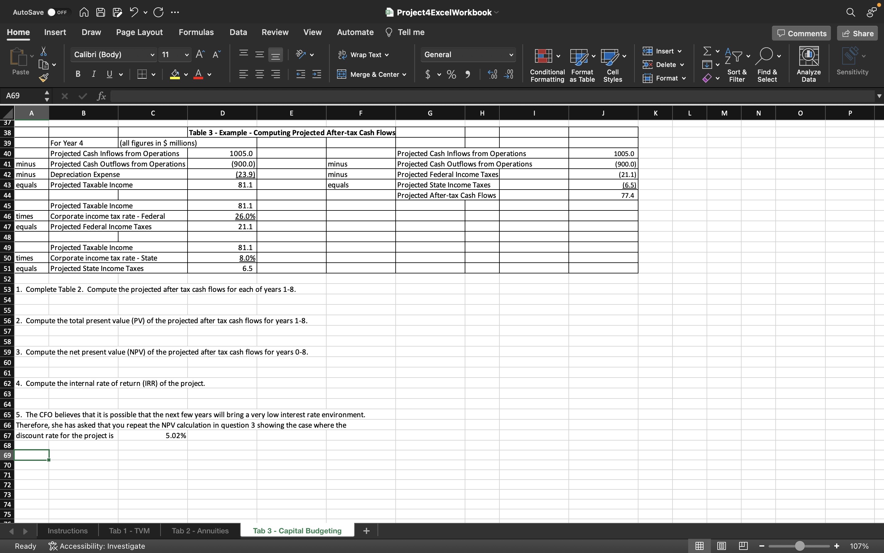 Instructions Answer all questions in this workbook. | Chegg.com