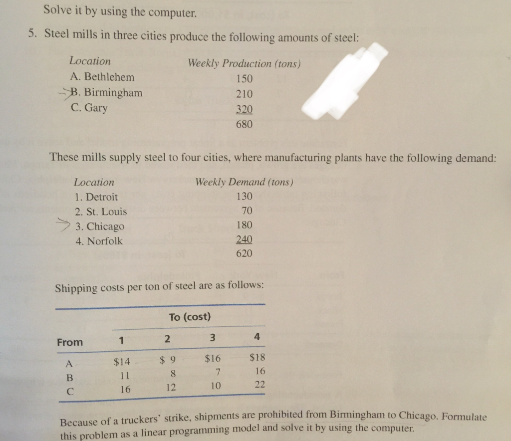 Solved * Chapter 6 (USE EXCEL QM TO SOLVE!) SHOW STEP BY | Chegg.com