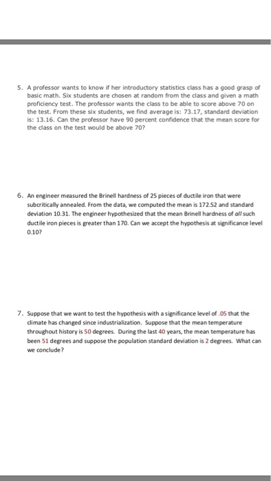 Solved A professor wants to know if her introductory | Chegg.com