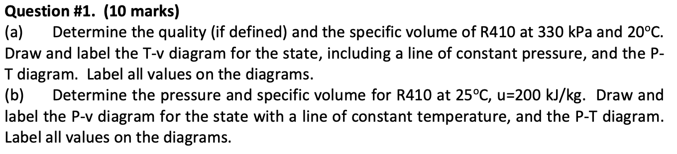 Solved Question #1. (10 marks) (a) Determine the quality (if | Chegg.com