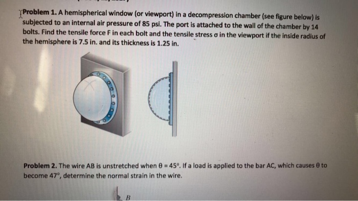 Solved A hemispherical window (or viewport) in a | Chegg.com