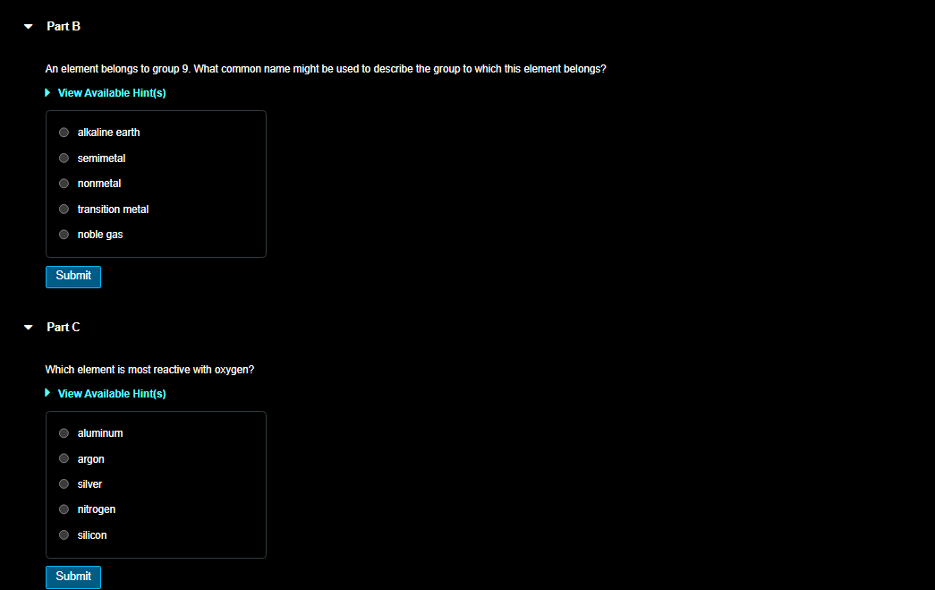 Solved Learning Goal: To understand how the elements of the | Chegg.com