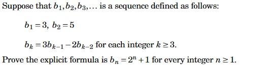 Solved Suppose that b1,b2,b3,… is a sequence defined as | Chegg.com