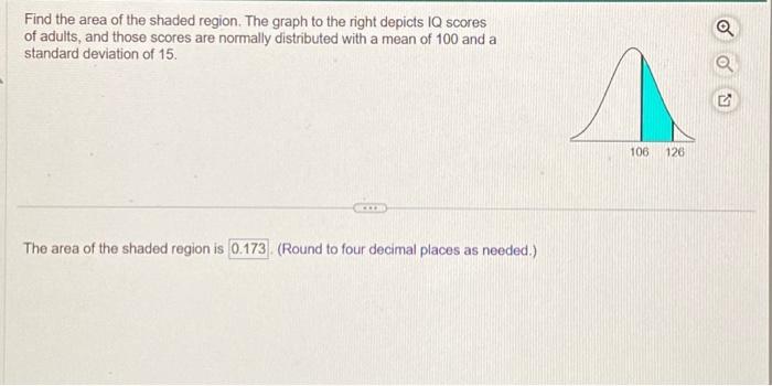 Solved Find the area of the shaded region. The graph to the | Chegg.com