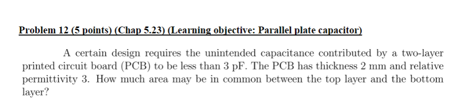 Solved Problem 12 (5 points) (Chap 5.23) (Learning | Chegg.com