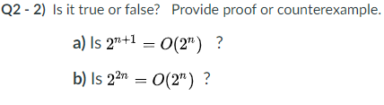 Solved Q2 - 1) Use the substitution method to show that the | Chegg.com
