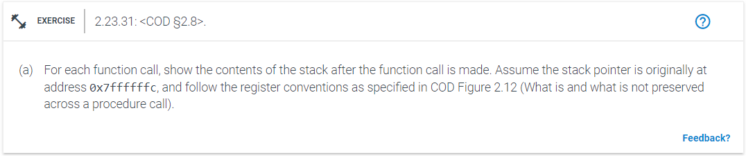 Solved a) For each function call, show the contents of the | Chegg.com