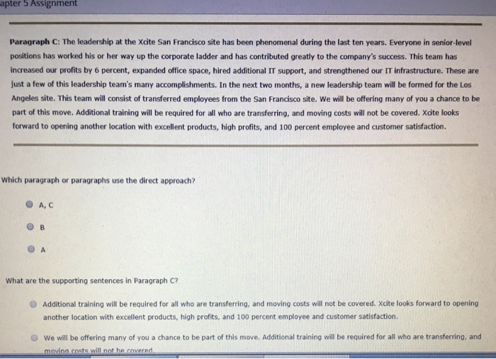 Solved 6. Building Well-Organized Paragraphs Composing | Chegg.com