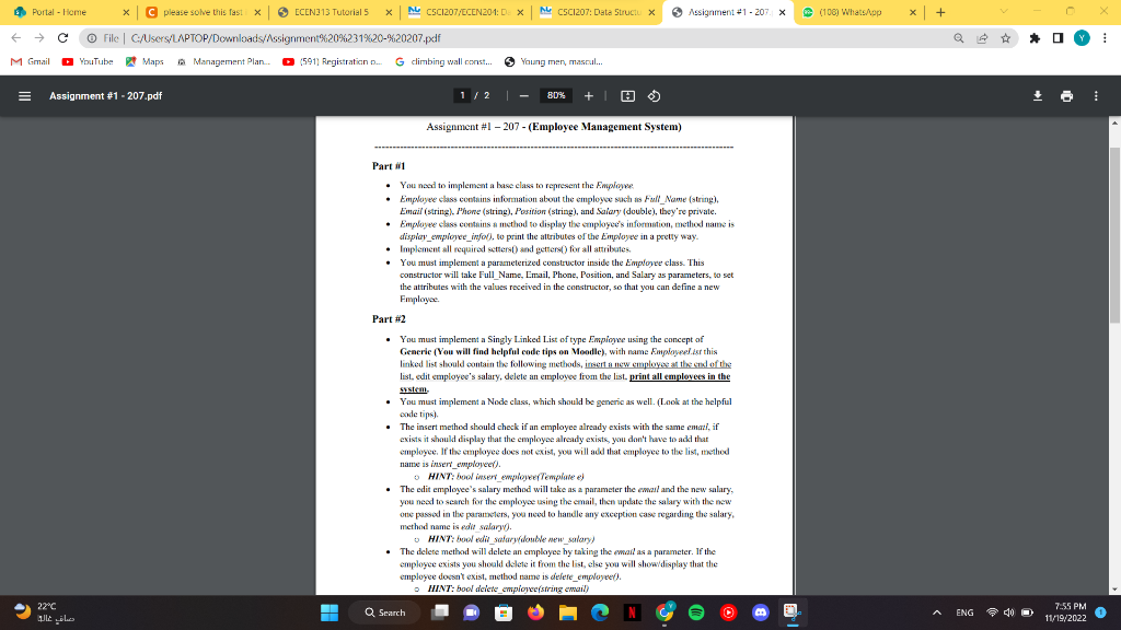 Solved #include using namespace std; class | Chegg.com