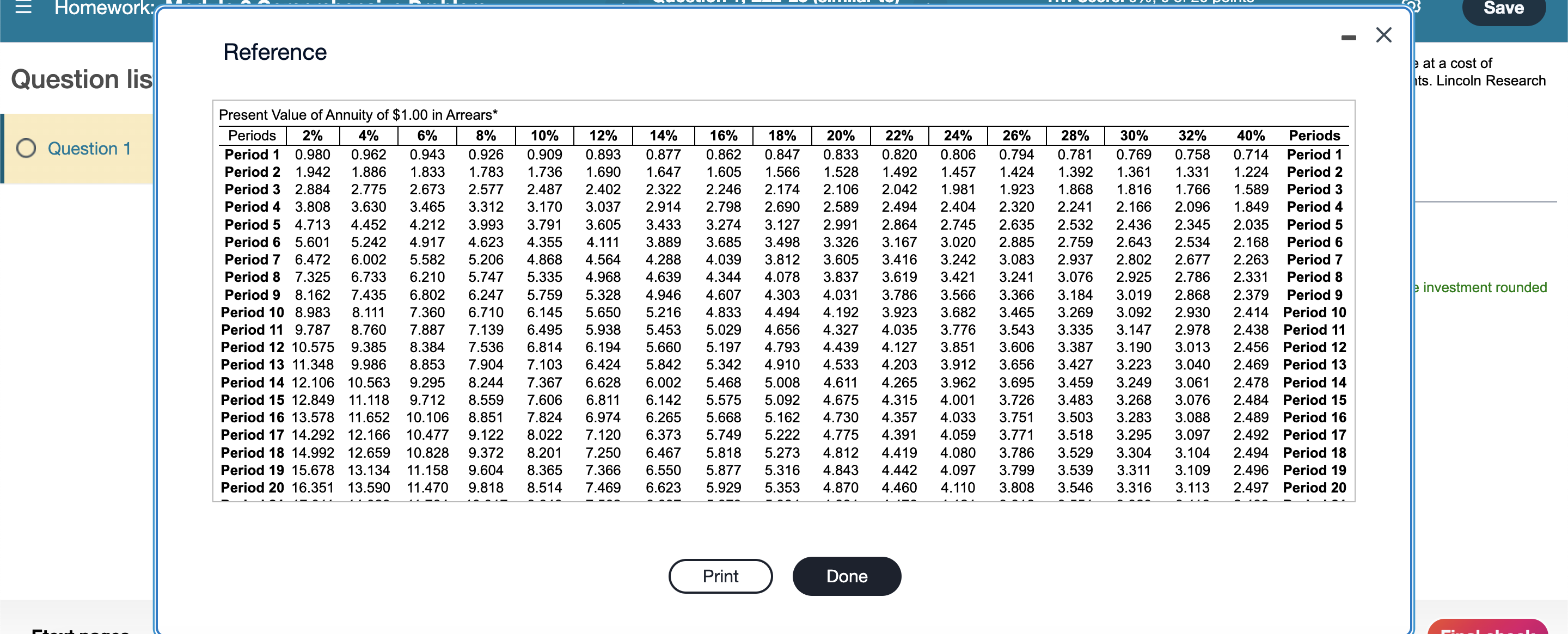 Solved Reference ts. Lincoln ResearchReference at a cost of | Chegg.com