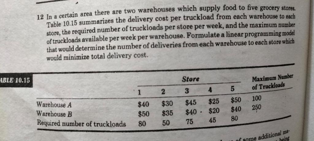 Solved ABLE 10.15 12 In a certain area there are two | Chegg.com