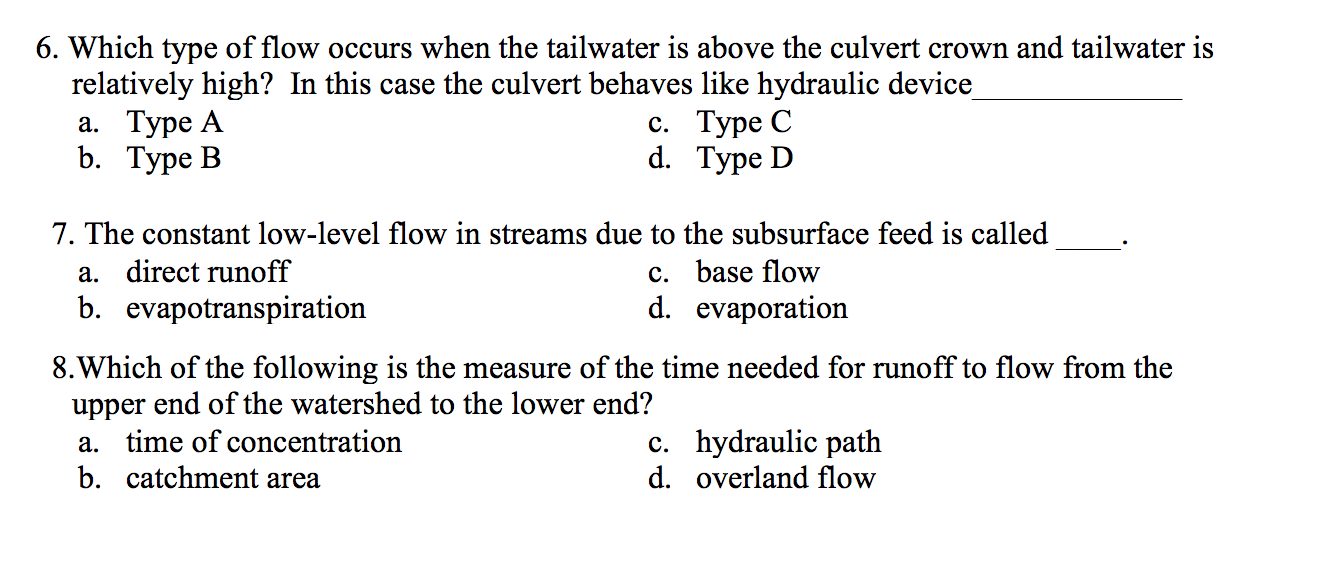 1. A backwater profile can be calculated directly by | Chegg.com