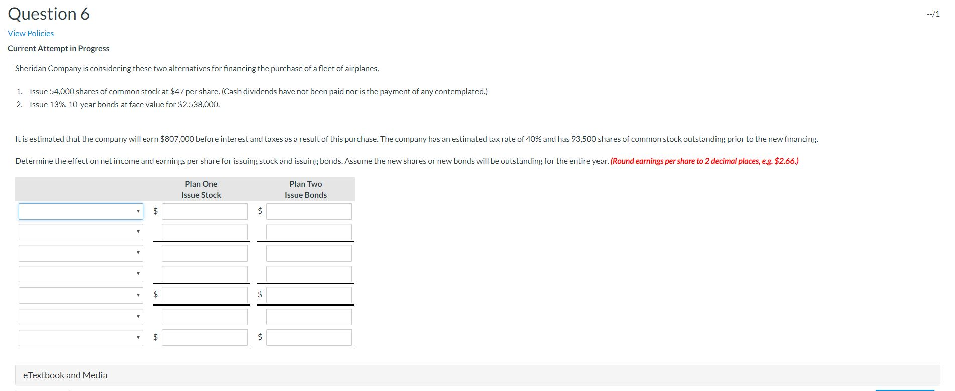 Solved Question 6 View Policies Current Attempt in Progress | Chegg.com
