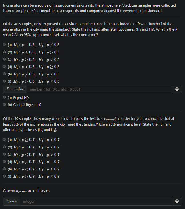 Solved Incinerators can be a source of hazardous emissions | Chegg.com